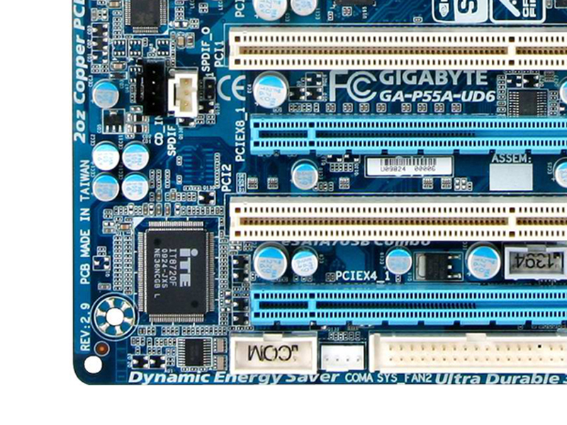 Closer Look: Gigabyte GA-P55A-UD6 - Intel LGA 1156 Motherboard 6-Way ...