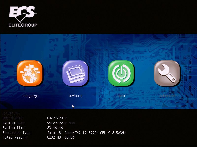 BIOS: ECS - ASRock, ECS, Gigabyte, Intel, Sapphire Z77 Motherboard ...