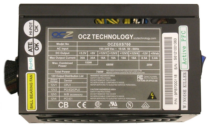 Packaging and Features - OCZ GameXStream 700W PSU - Page 2
