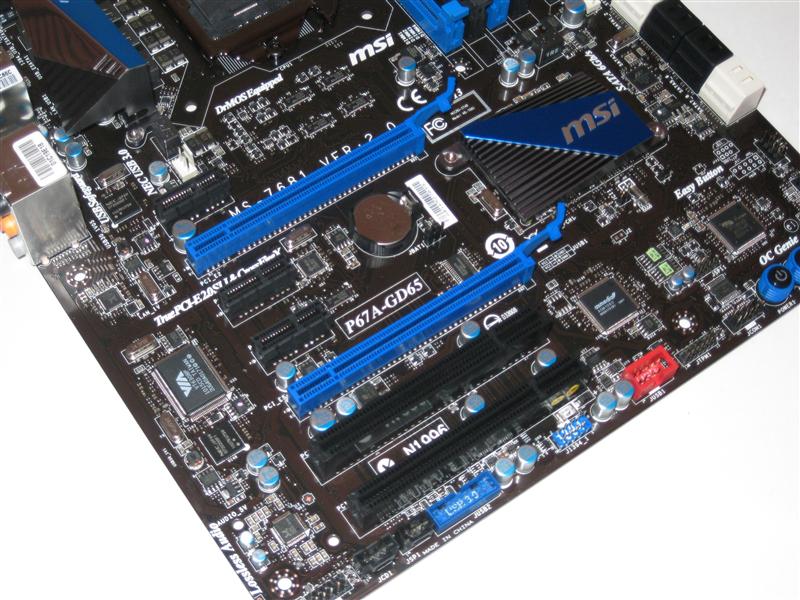 Closer Look: MSI P67A-GD65 & Summary - Intel Sandy Bridge P67 3-Way ...
