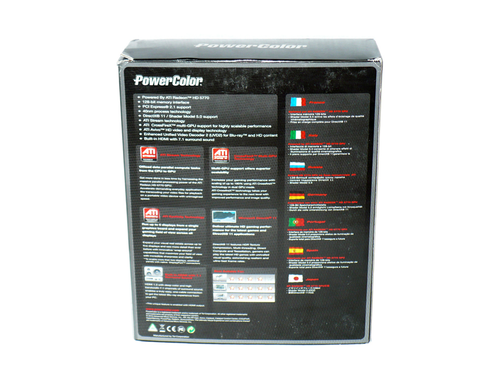 Box, bundle, and overclocking - PowerColor Radeon HD 5770 Eyefinity 5 ...