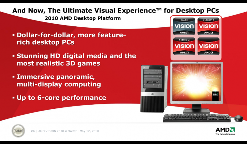 Upcoming VISION products - AMD VISION Technology Overview - Page 2