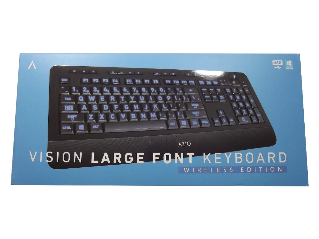 Packaging & Accessories - Azio Vision Backlit Wireless Keyboard Review ...