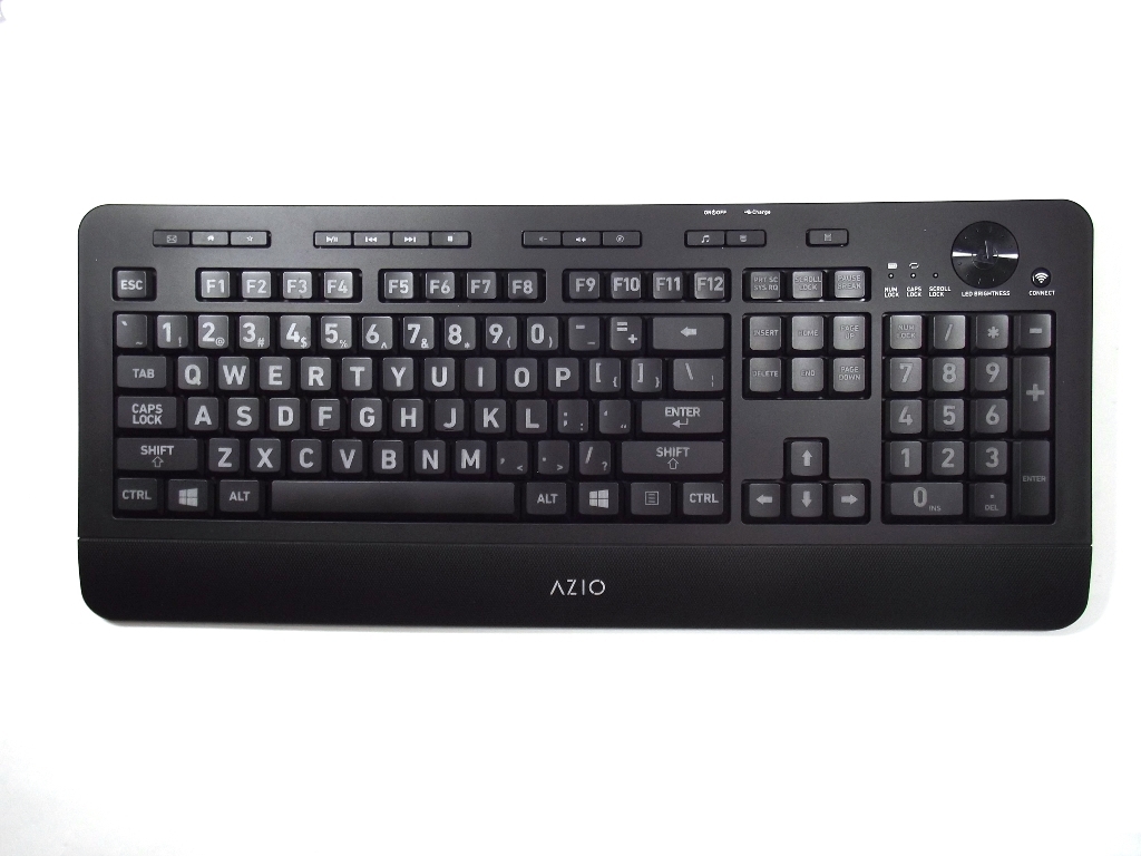 Closer Look - Azio Vision Backlit Wireless Keyboard Review - Page 3