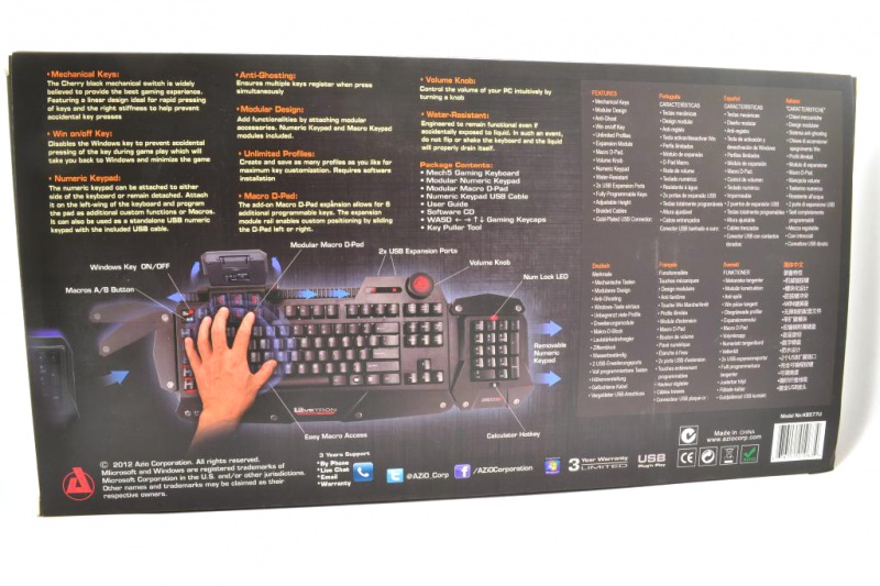 AZiO Levetron Mech5: Packaging & Accessories - AZiO Levetron Mech5 ...