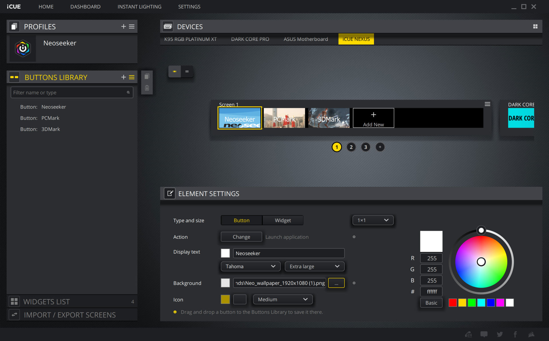 CORSAIR iCUE NEXUS Companion Touch Screen Review - CORSAIR iCUE NEXUS ...