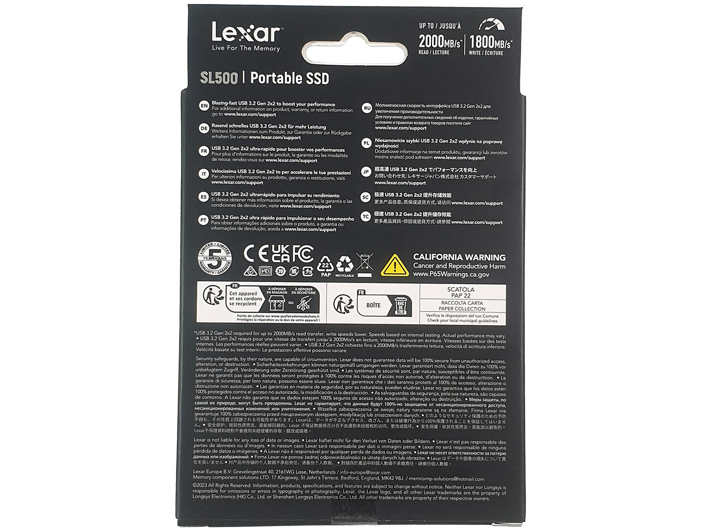 Lexar SL500 2TB Portable SSD Review - Lexar SL500 2TB Portable SSD Review