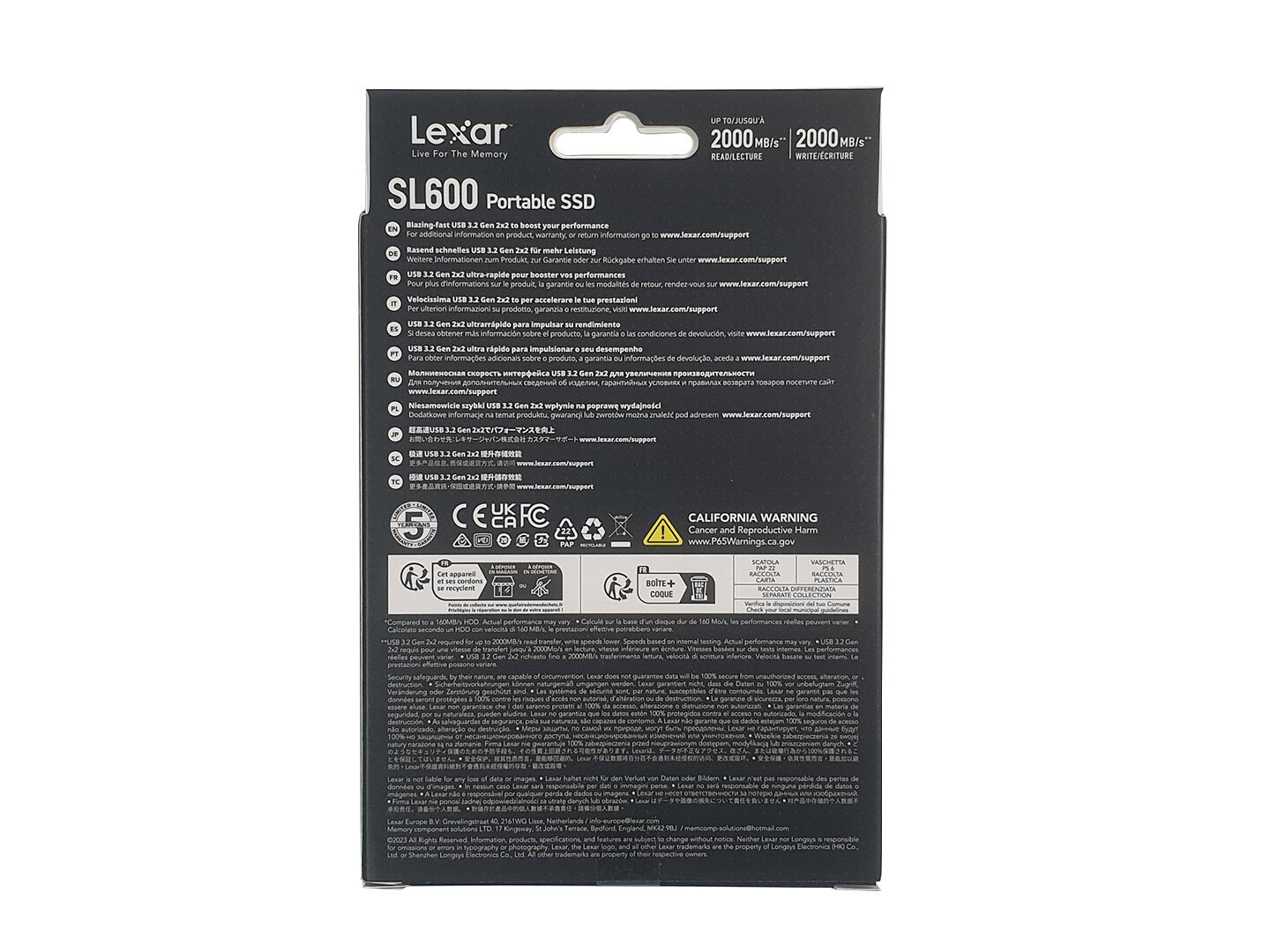 Lexar Professional SL600 2TB USB SSD Review - Lexar Professional SL600 ...