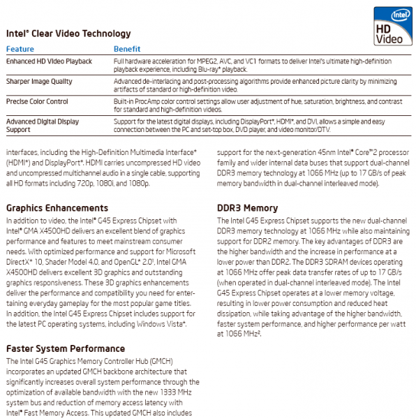 G45 vs. the G35 - Intel P45 & G45 Launch - Page 2