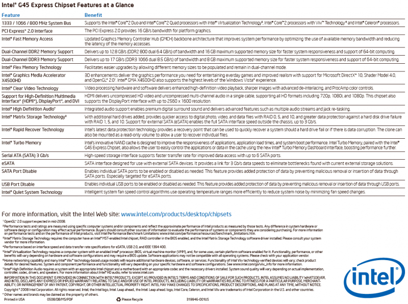G45 vs. the G35 - Intel P45 & G45 Launch - Page 2