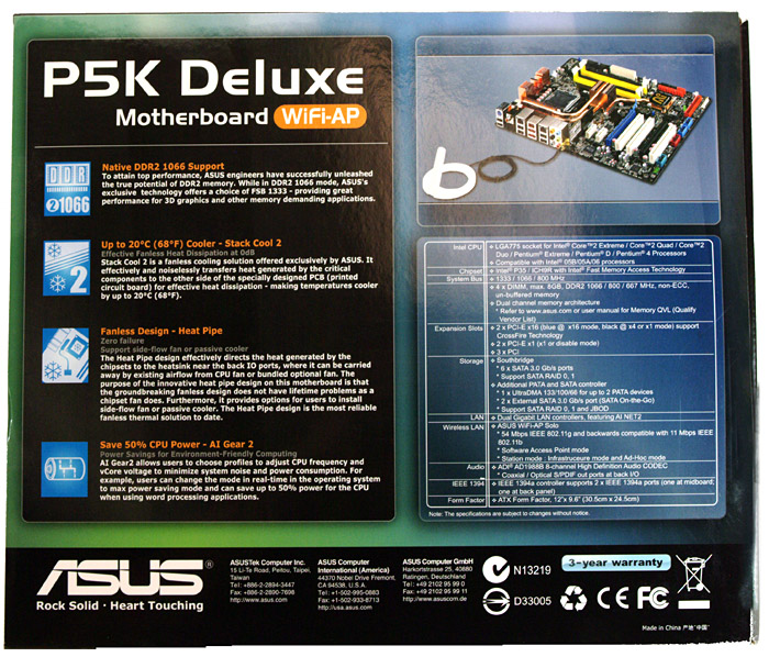 The Board - Asus P5K Deluxe WiFi Review - Page 2