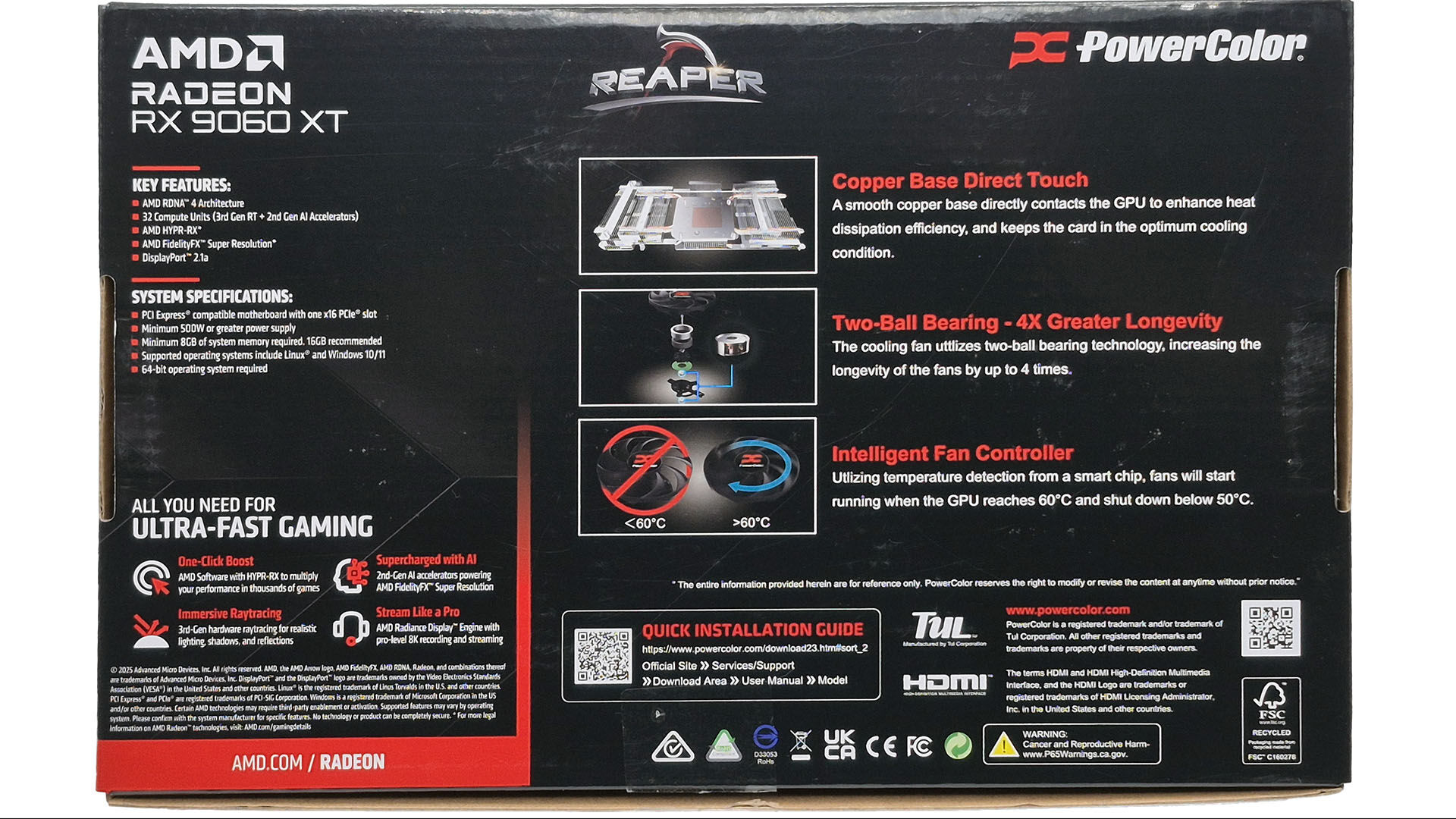 PowerColor Reaper RX 9060 XT 16GB Review - PowerColor Reaper RX 9060 XT ...