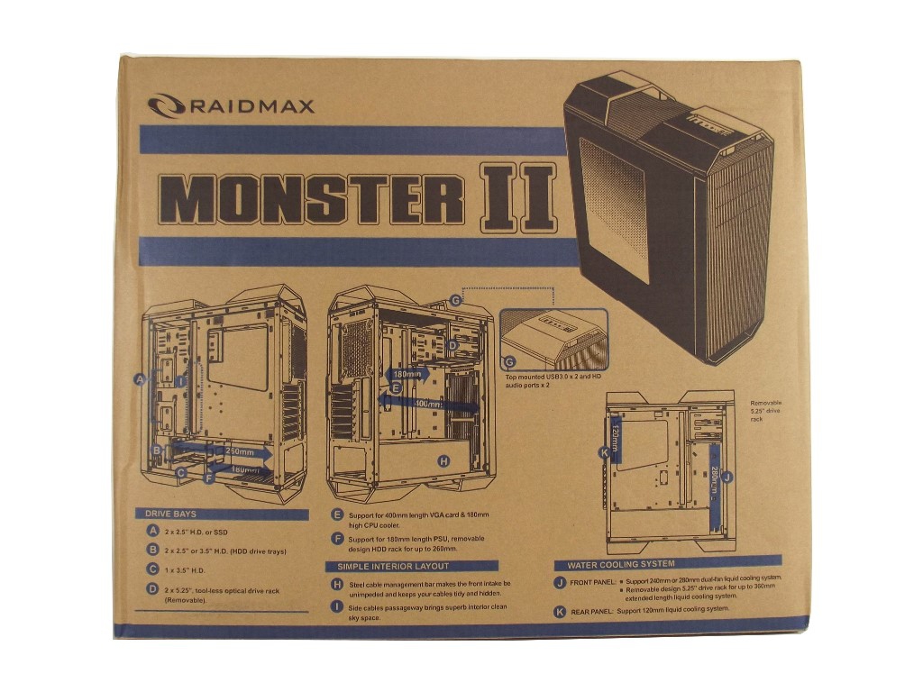 Raidmax Monster II Mid-Tower Case Review - Introduction & Packaging