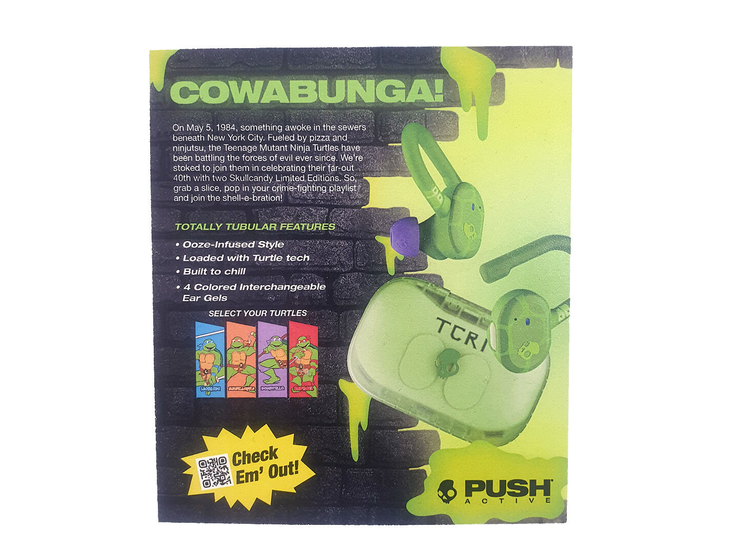 Skullcandy TMNT Push Active Earbuds Review - Skullcandy TMNT Push ...