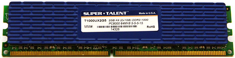 Supertalent T1000UX2G5 - PC2-8000 Review - Introduction