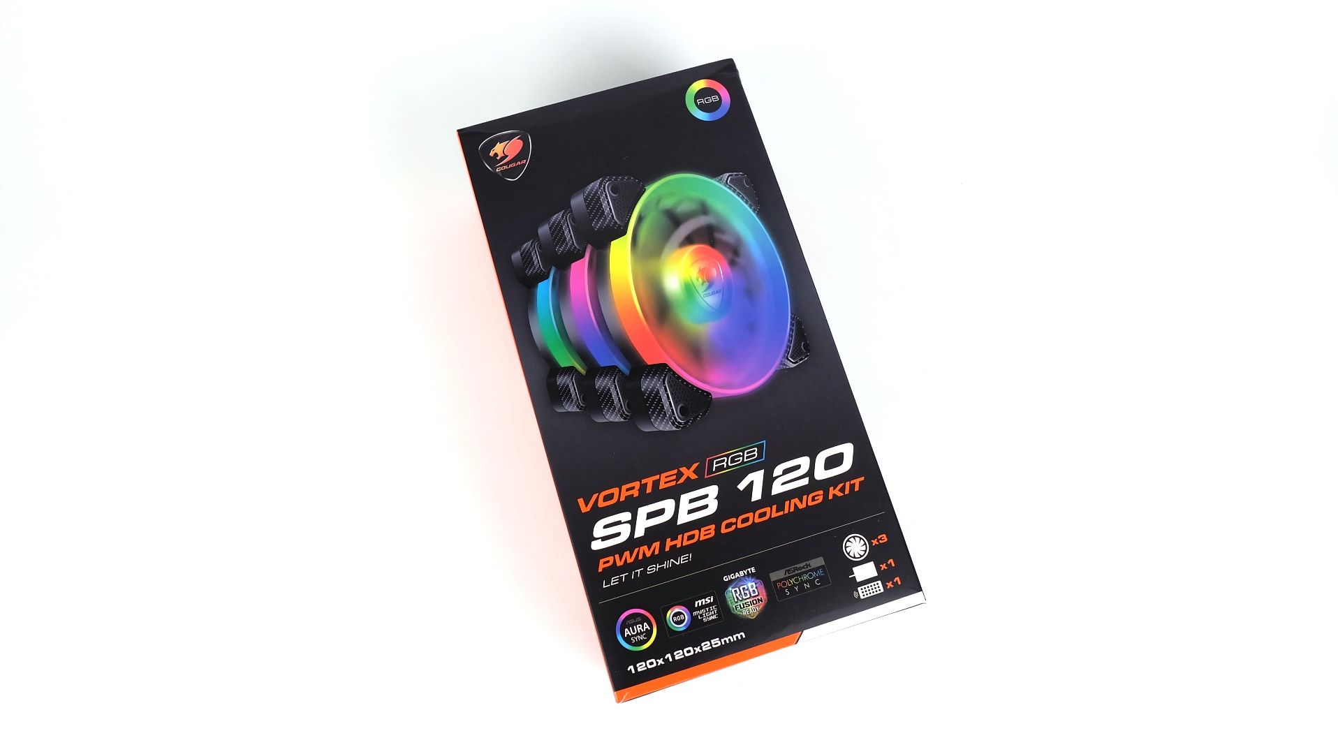 Cougar Vortex RGB SPB 120 PWM HDB Cooling Kit - The RGB Blazer Gaming ...