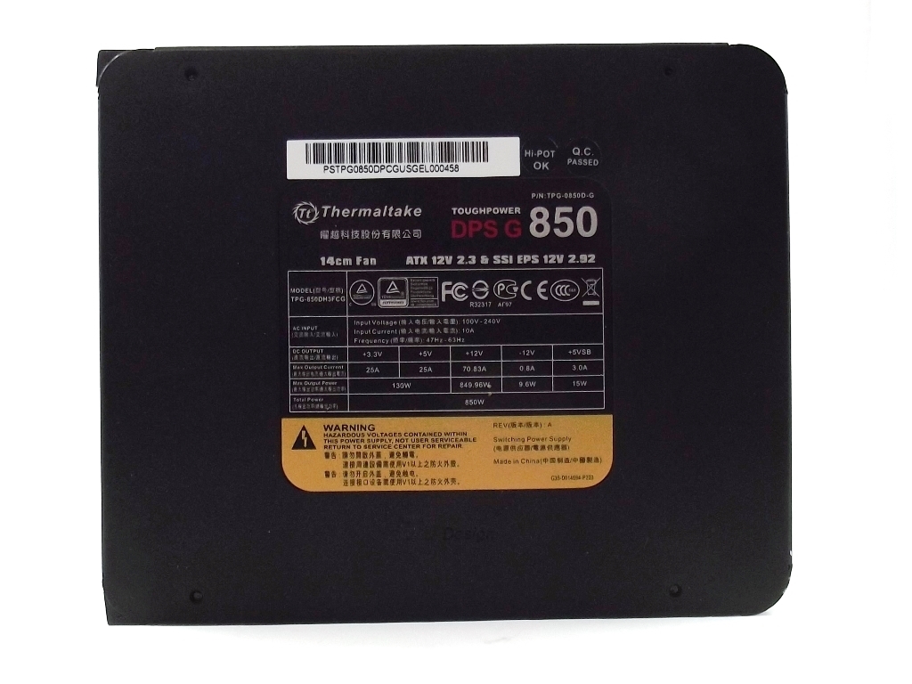 Thermaltake ToughPower DPS G 850W Power Supply Review - Introduction & Closer Look