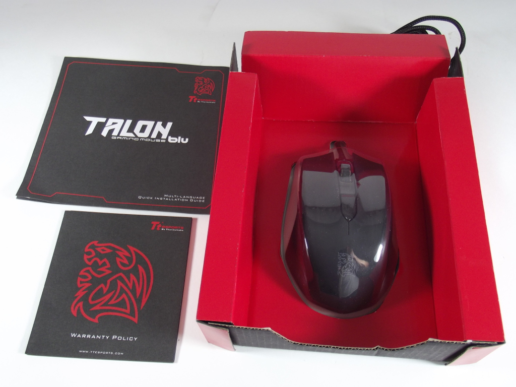 Talon Blu Gaming Mouse: Packaging & Accessories - Tt eSPORTS Talon Blu ...