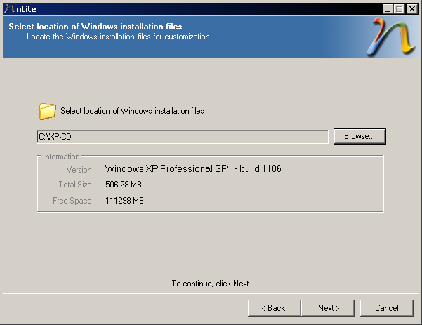 Selecting Installation Source - Making and Customizing an Unattended ...