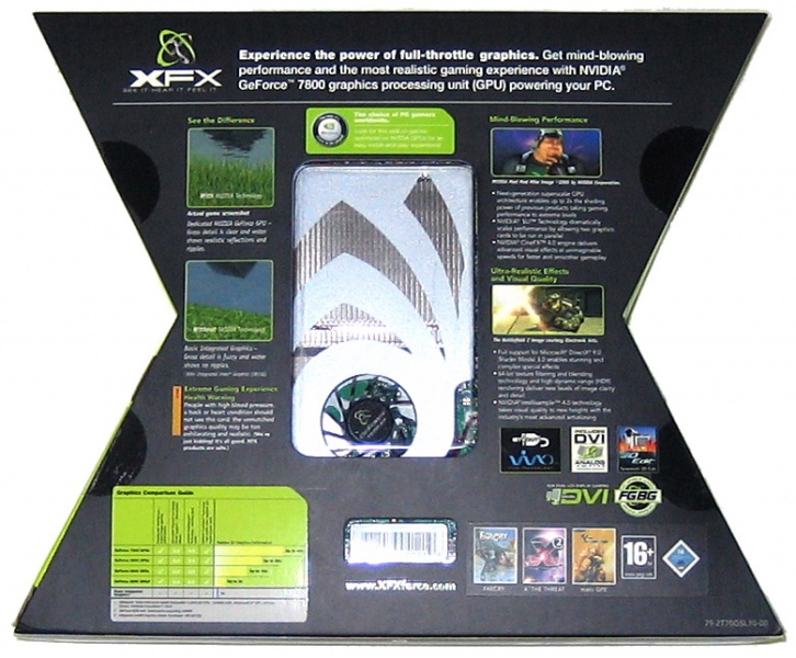 About the XFX GeForce 7800 GT - XFX GeForce 7800 GT - Page 2