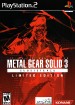 Metal Gear Solid 3: Subsistence PS2 Front cover