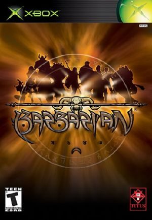 Barbarian Xbox Front cover