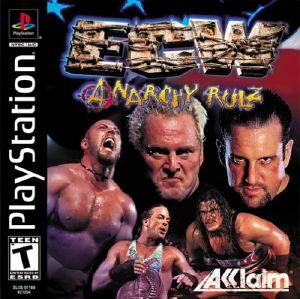ECW: Anarchy Rulz PSX Front cover