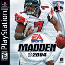 Madden NFL 2004 PSX Front cover