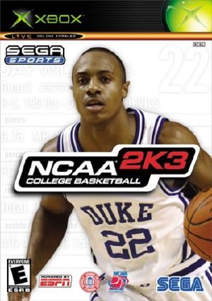 NCAA College Basketball 2K3 Xbox Front cover