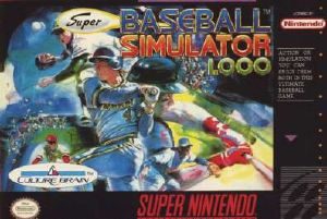 Super Baseball Simulator 1.000 SNES Front cover