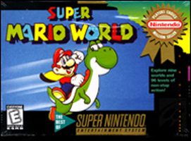 Super Mario World SNES Front cover