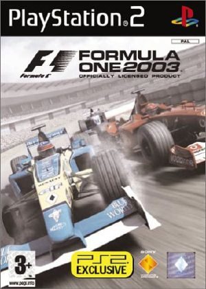 Formula One 2003 PS2 Front cover