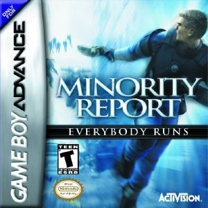 Minority Report GBA Front cover
