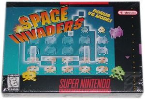 Space Invaders SNES Front cover