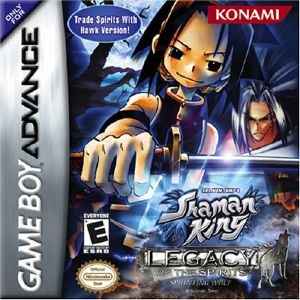 Shaman King: Legacy of the Spirits - Sprinting Wolf GBA Front cover