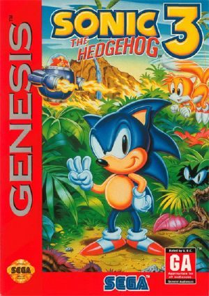 Sonic The Hedgehog 3 GENESIS Front cover