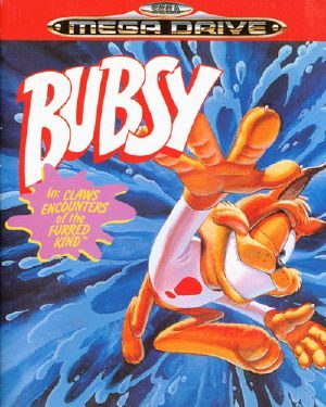 Bubsy In: Claws Encounters of the Furred Kind GENESIS Front cover