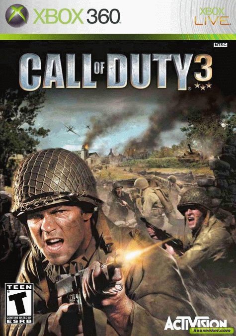 Call of Duty 3 XBOX360 Front cover