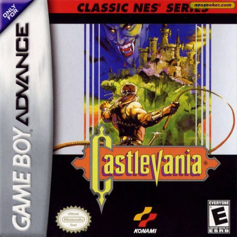 Classic NES Series: Castlevania GBA Front cover