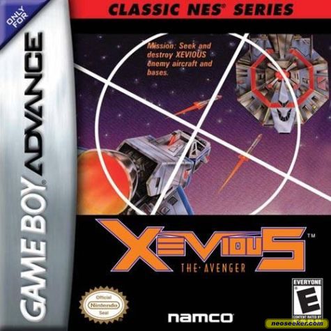 Classic NES Series: Xevious GBA Front cover