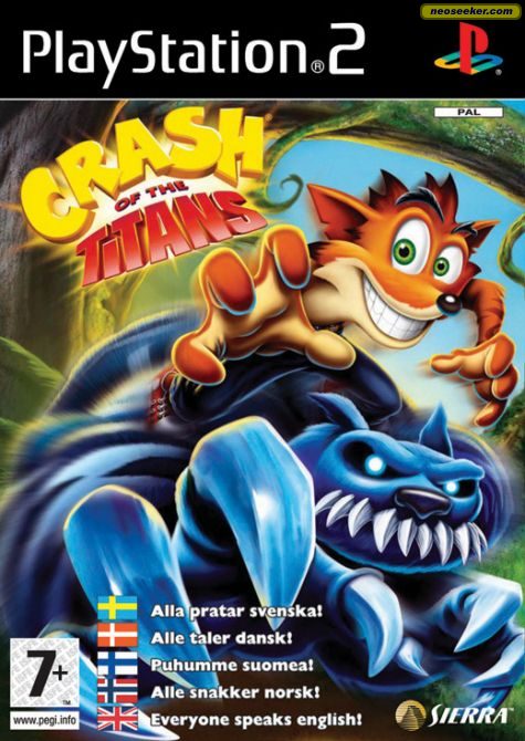 Crash of the Titans PS2 Front cover