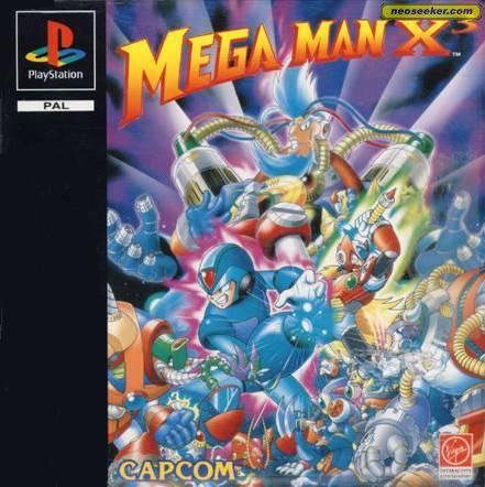 Mega Man X3 PSX Front cover