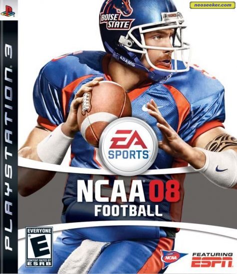 NCAA Football 08 PS3 Front cover