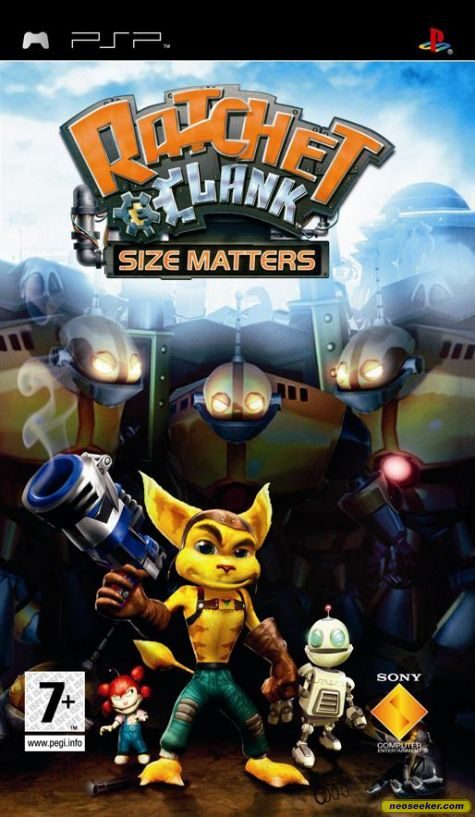 Ratchet and Clank: Size Matters PSP Front cover