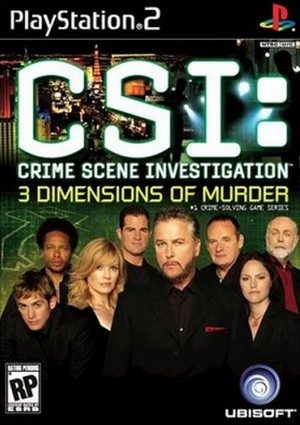 CSI: 3 Dimensions of Murder PS2 Front cover