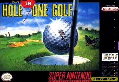 HAL's Hole in One Golf SNES Front cover