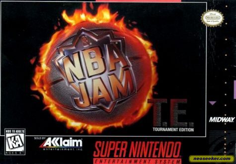 NBA Jam Tournament Edition SNES Front cover