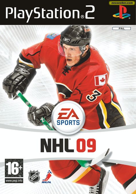 NHL 09 PS2 Front cover