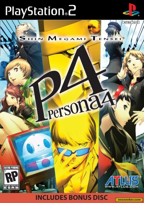Persona 4 PS2 Front cover