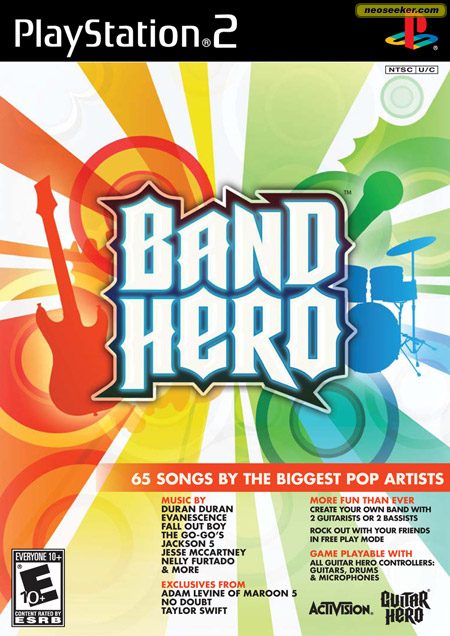 Band Hero PS2 Front cover